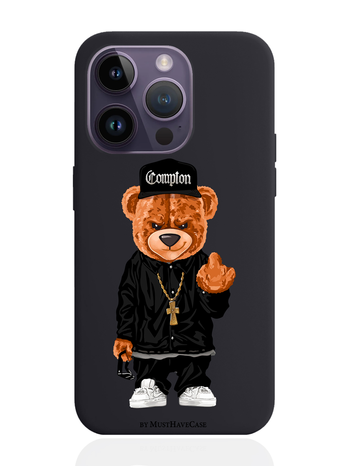 Чехол MustHaveCase для iPhone 14 Pro Мишка Compton