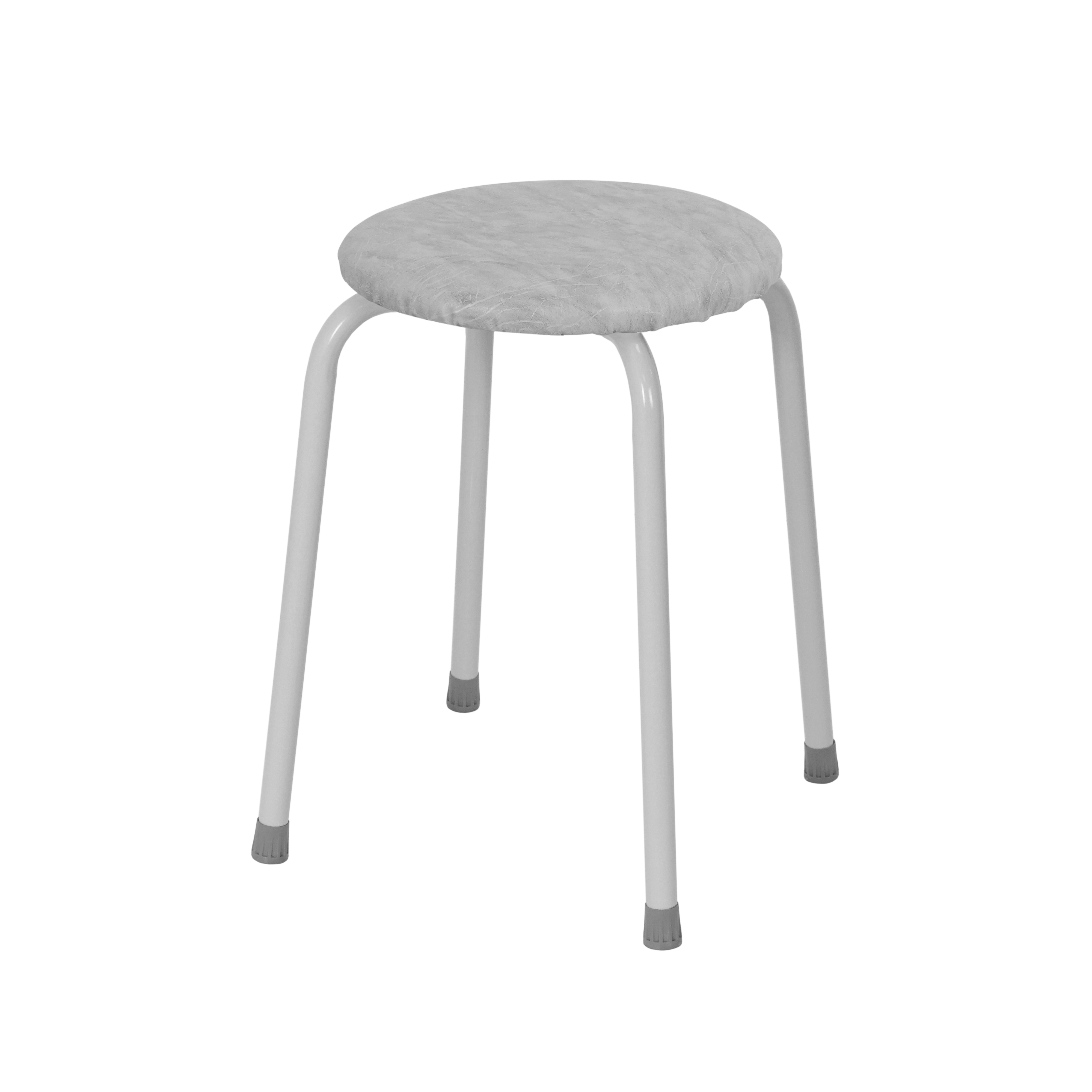 Табурет разборный ЗМИ Пенек крепкий круглый для кухни, 32х32х47 см, цвет бежевый