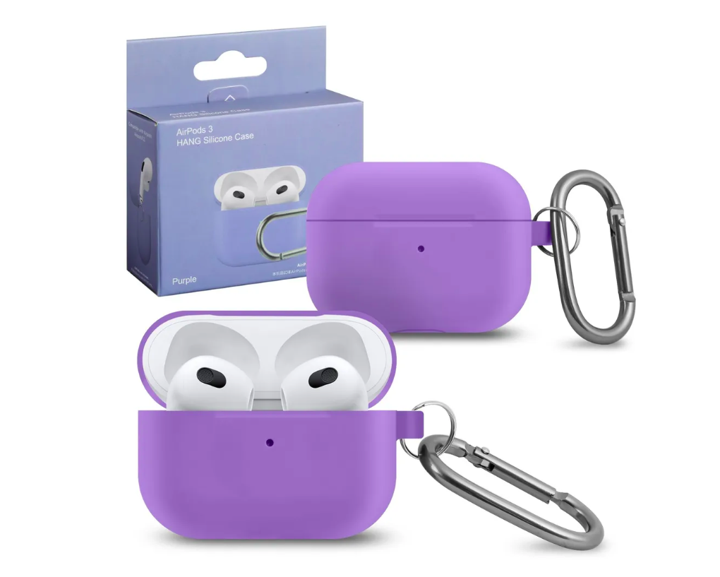 Силиконовый чехол для Apple AirPods 3 Purple