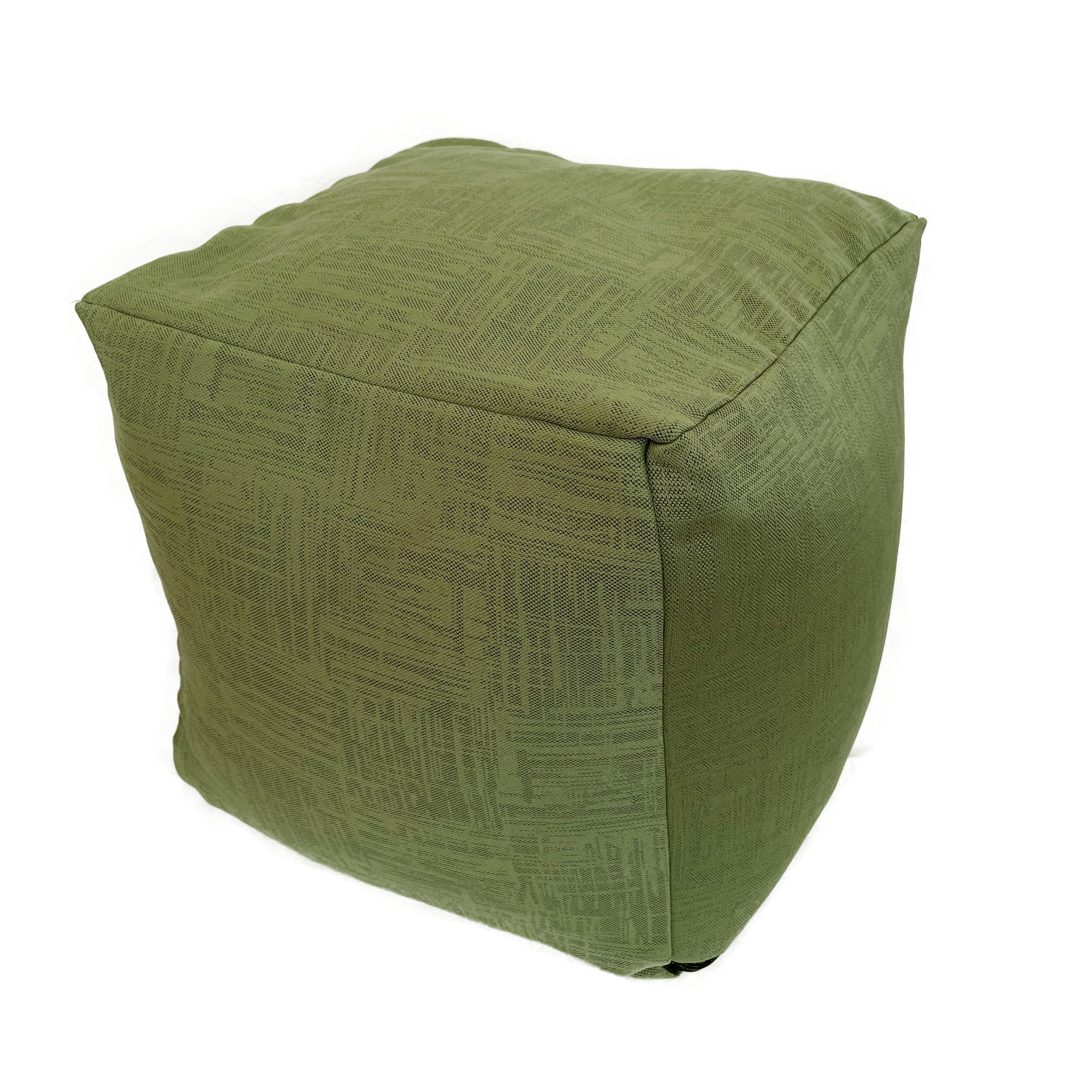 Кресло-мешок Пуфик кубик Kreslo-Puff Delson 72 Зеленый Рогожка