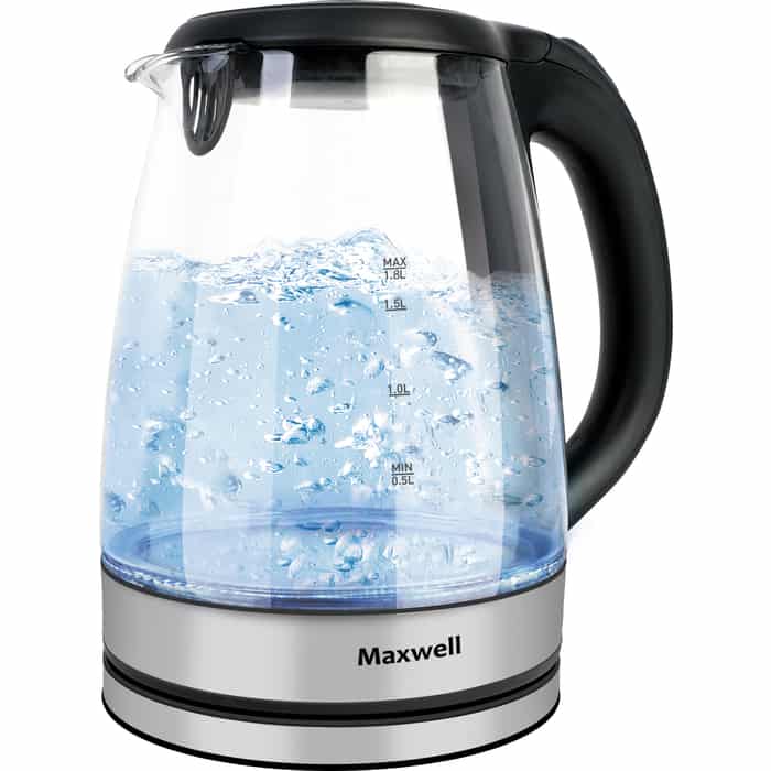 Чайник электрический Maxwell MW-1088(TR) 1.8 л Transparent, Silver