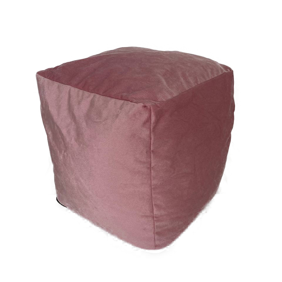 Кресло-мешок Пуфик кубик Kreslo-Puff Jaguar 11 Розовый Велюр