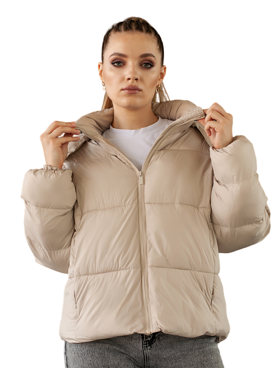 Куртка женская NOORD PAC19006 бежевая XL