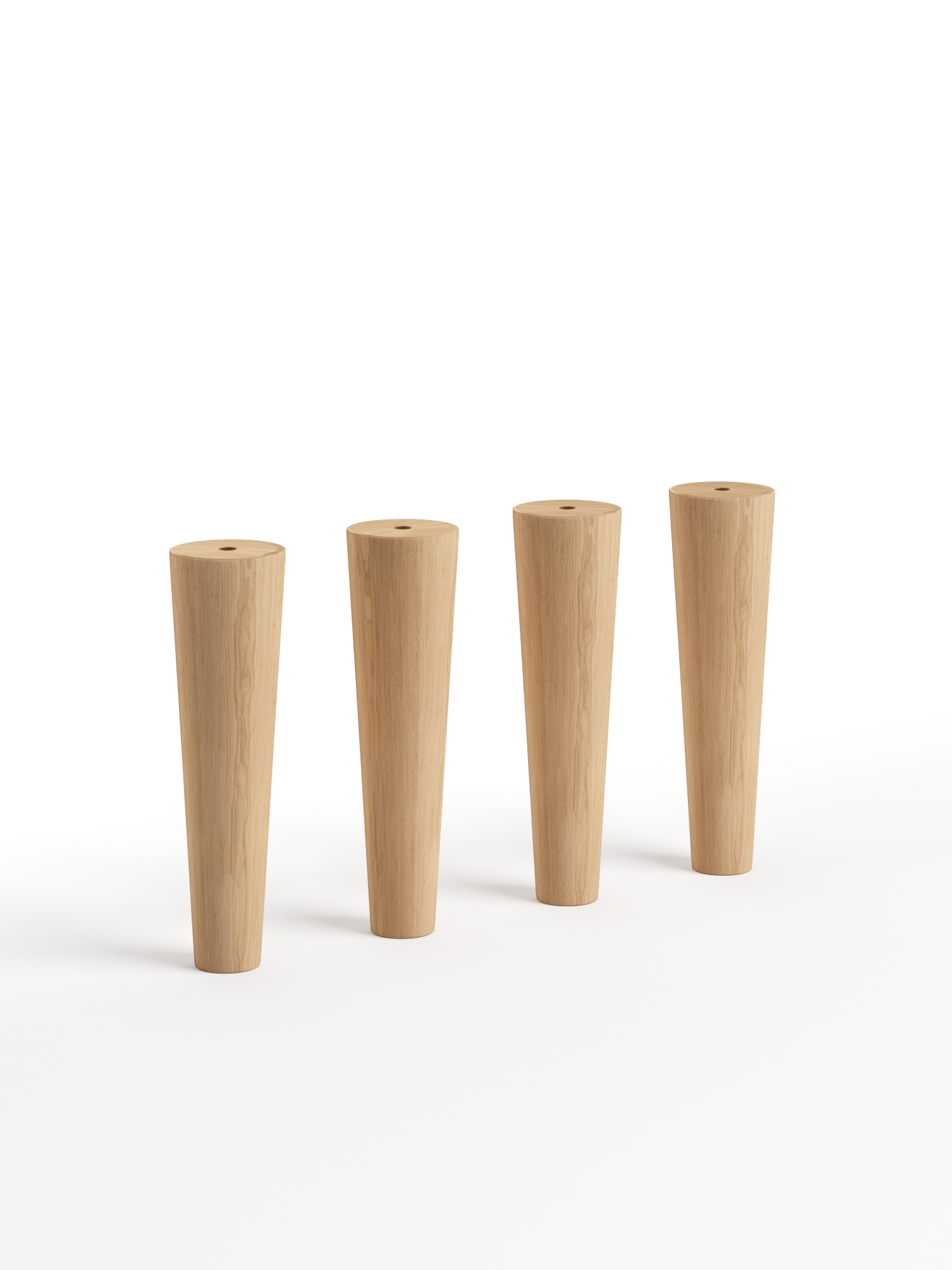 Ножки мебельные деревянные без шпильки MONOFIX, ОДОС, 18 см, лак