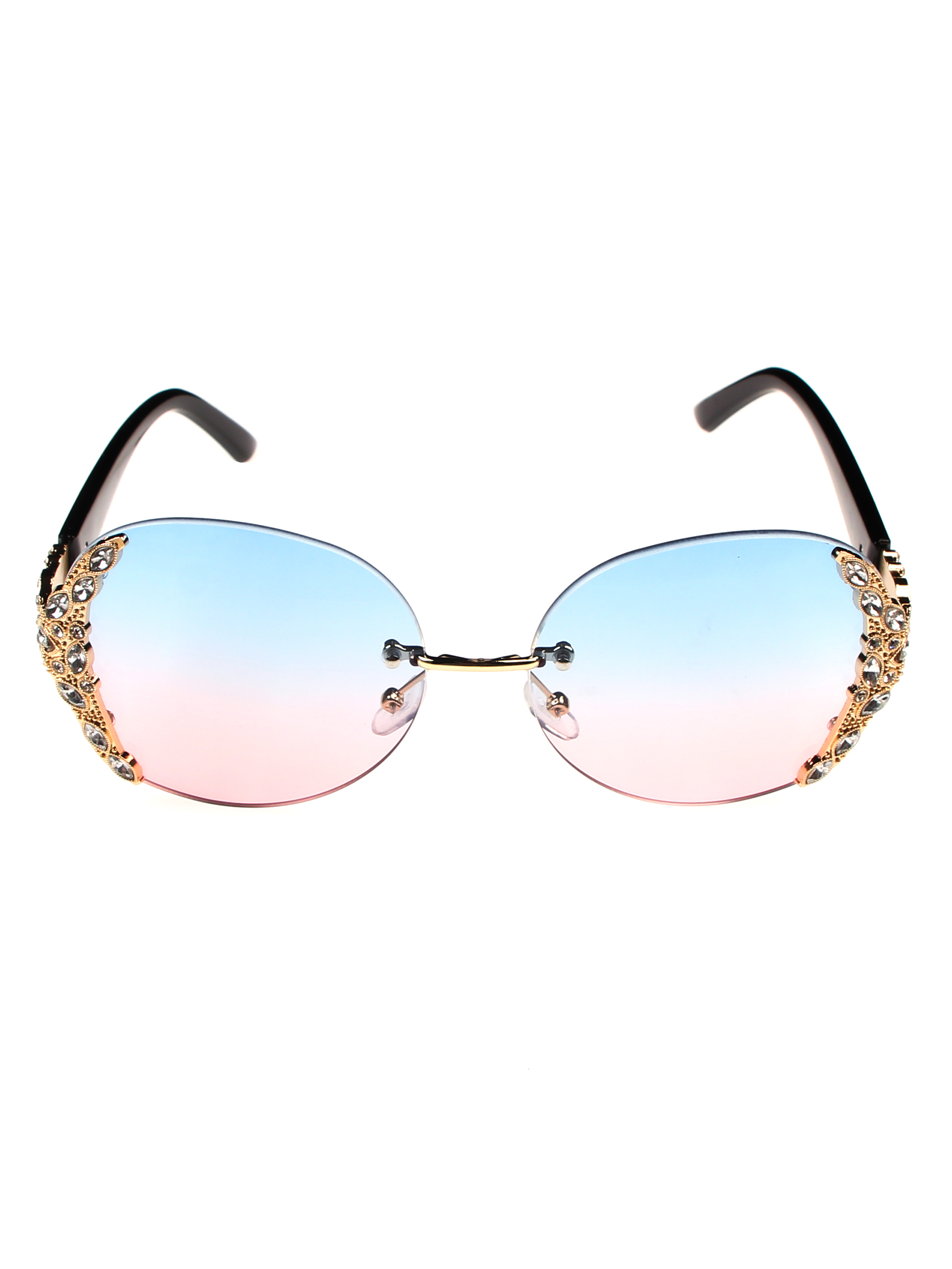 Солнцезащитные очки женские Pretty Mania NDP002 голубые/розовые