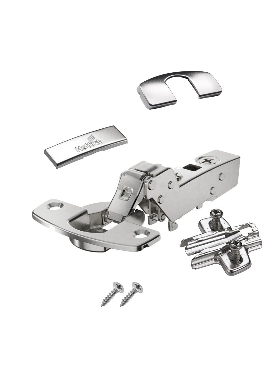 Комплект петли мебельной вкладной HETTICH Sensys 8646I, цвет никель
