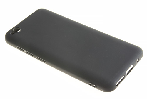Силиконовый чехол TPU Case матовый для Xiaomi Redmi go черный