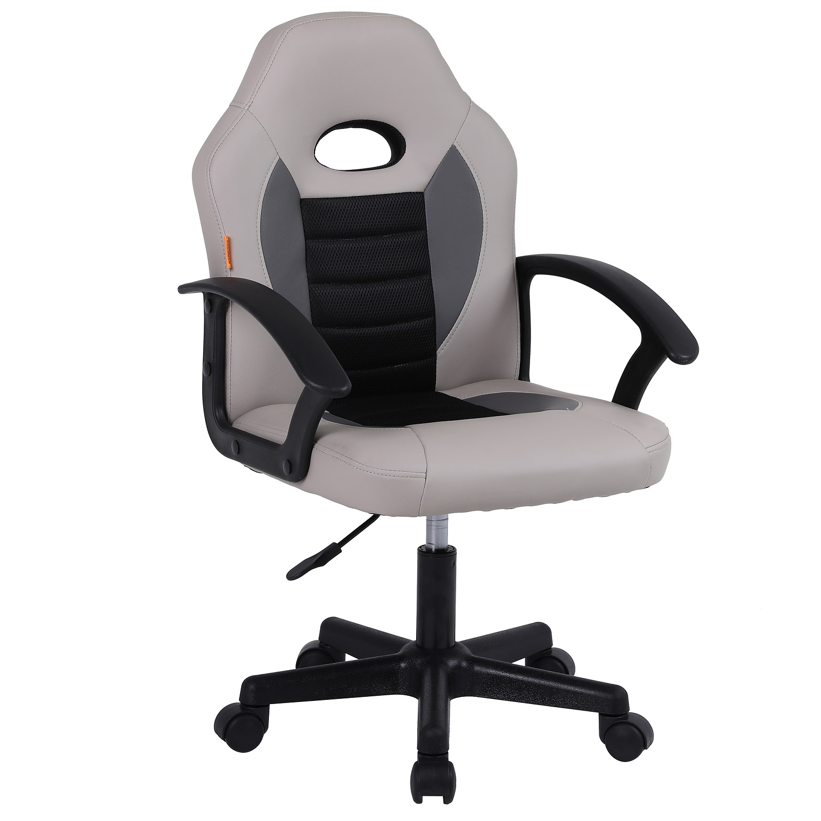 Игровое компьютерное кресло CHAIRMAN CH 111, экокожа, серый