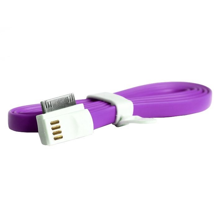 Кабель SmartBuy iK-412m USB - 30-pin Apple 1.2 м, фиолетовый