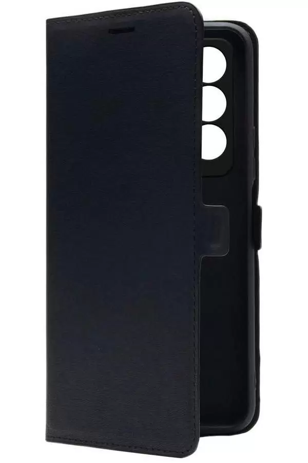 Чехол (флип-кейс) BORASCO Book Case для Tecno Camon 18/18P, черный [40961]