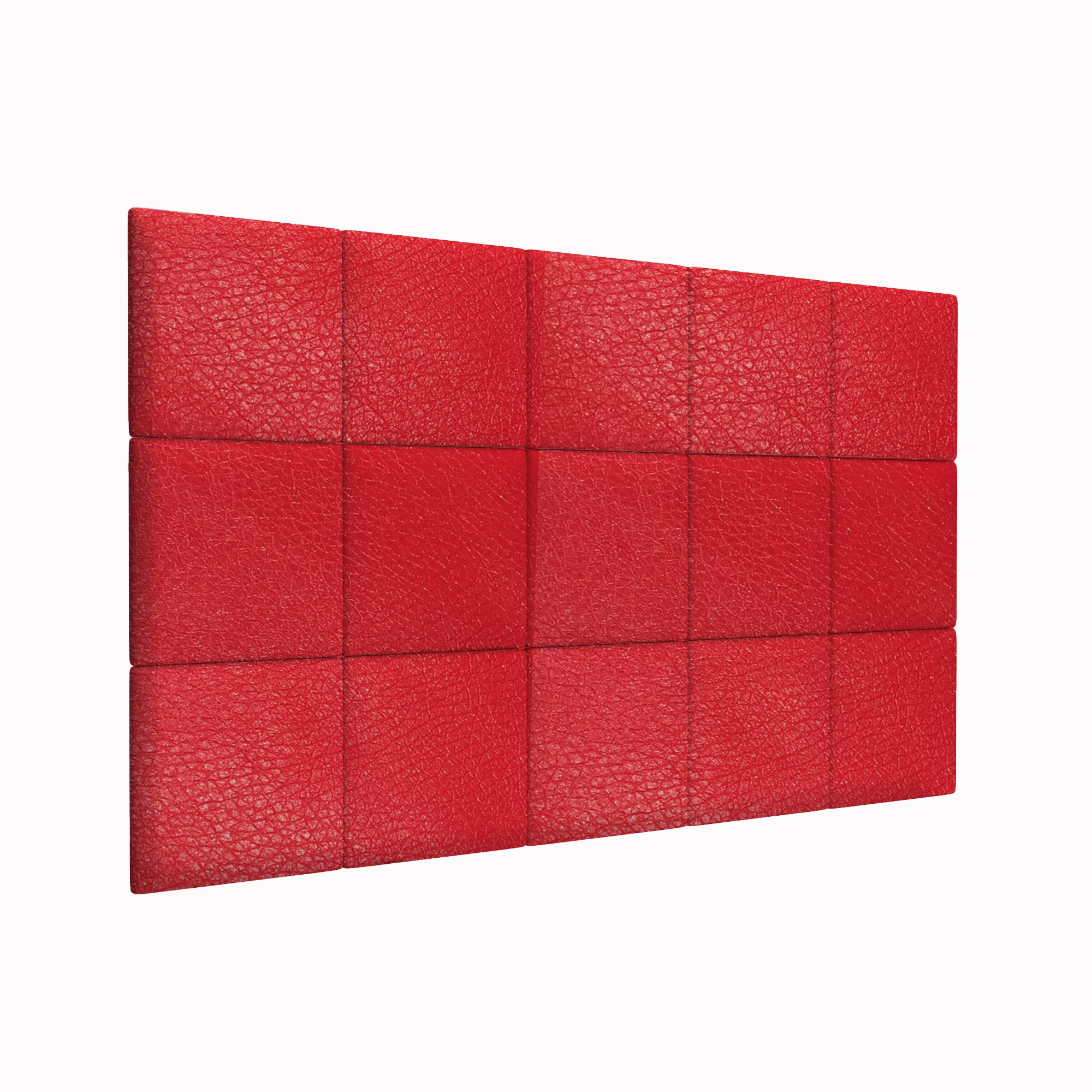 Прикроватная панель Eco Leather Red 30х30 см 4 шт.