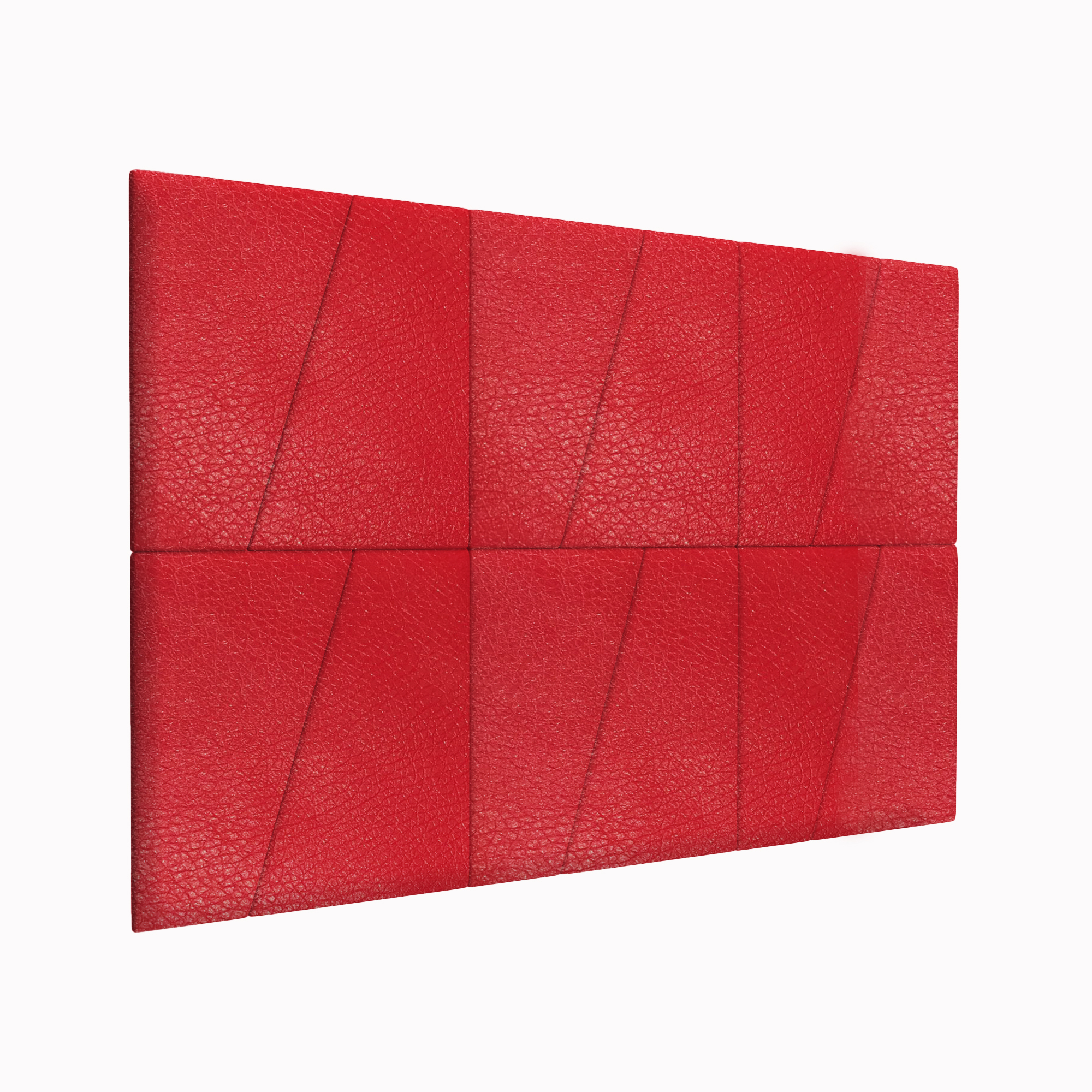 Прикроватная панель Eco Leather Red 50х50DP см 2 шт.