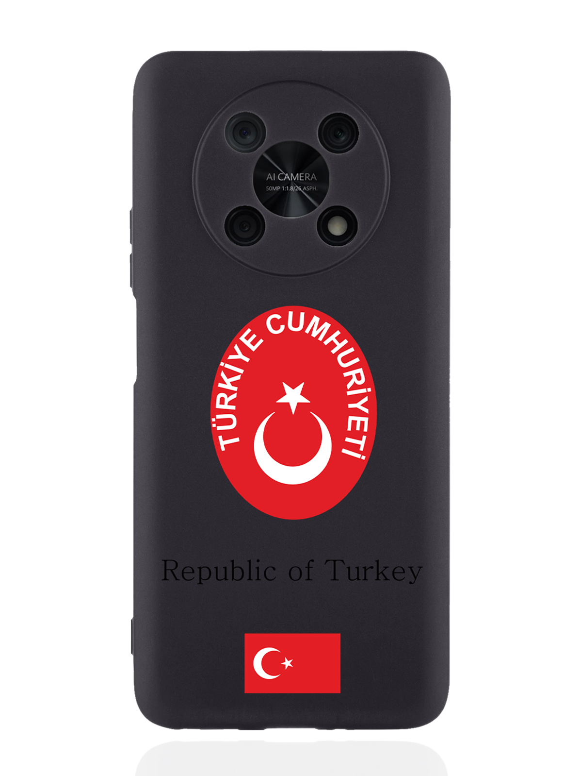 Чехол SignumCase для Huawei Nova Y90 Герб Турции черный