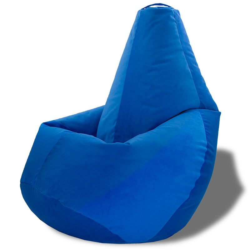 Кресло-мешок Puffmebel груша XXL синий