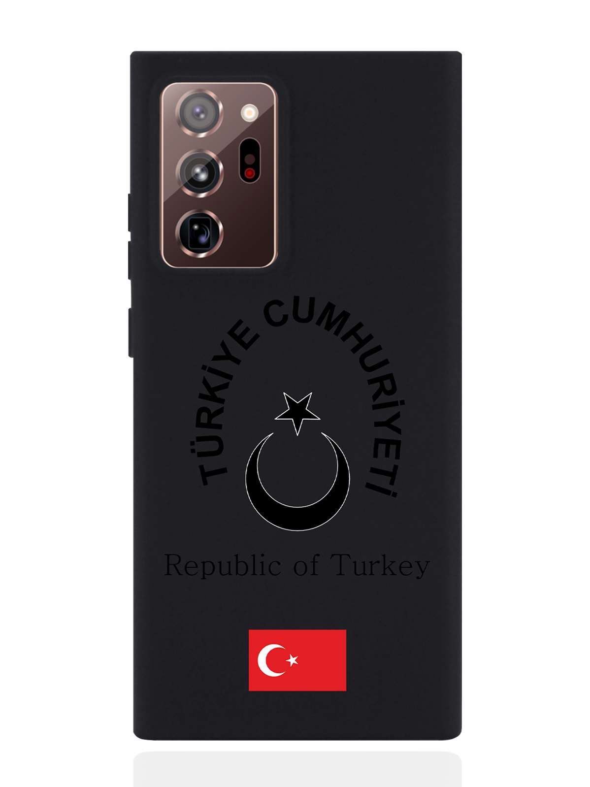 Чехол SignumCase для Samsung Galaxy Note 20 Ultra Черный лаковый Герб Турции черный