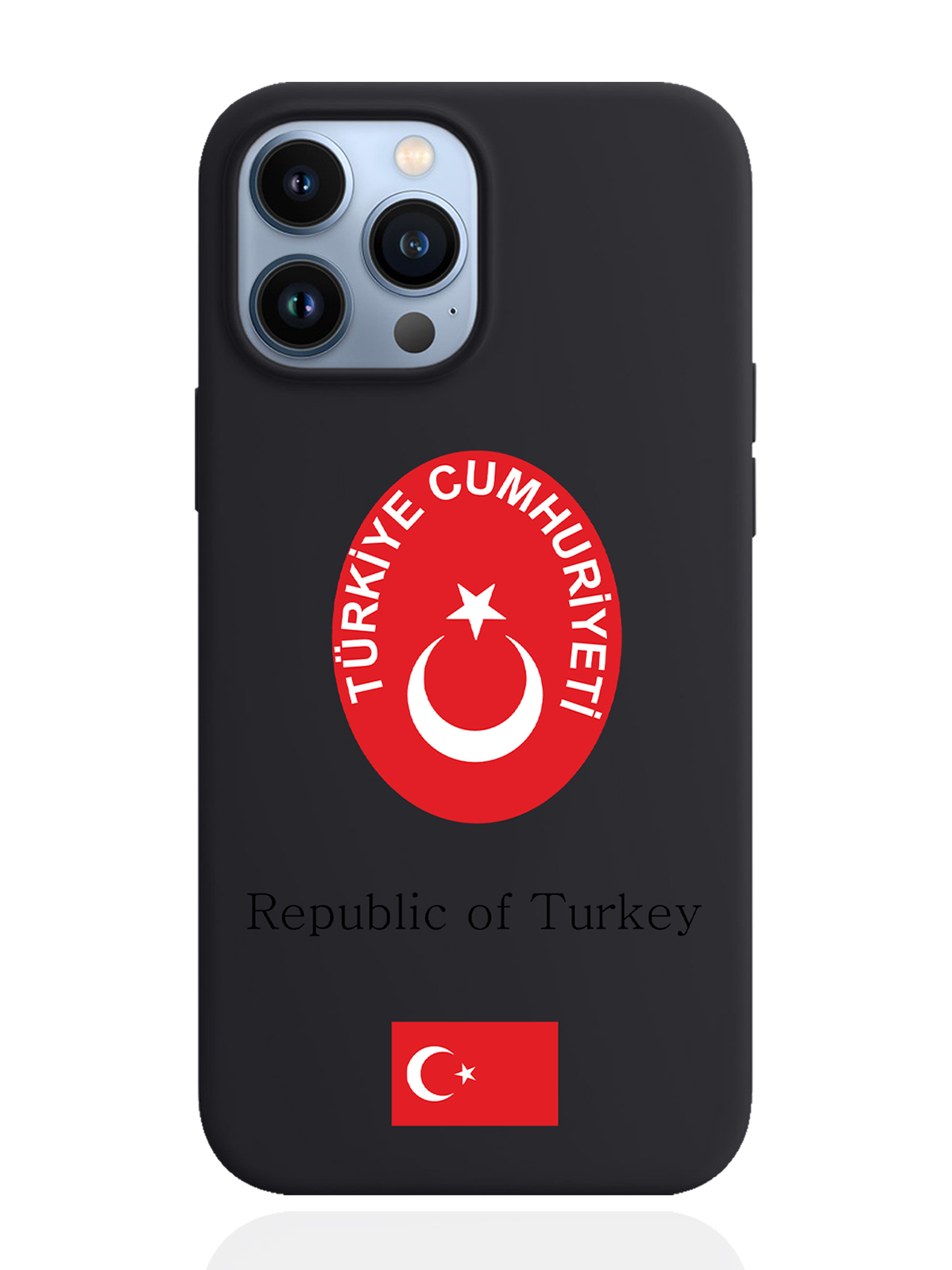Чехол SignumCase для iPhone 13 Pro Max Герб Турции черный