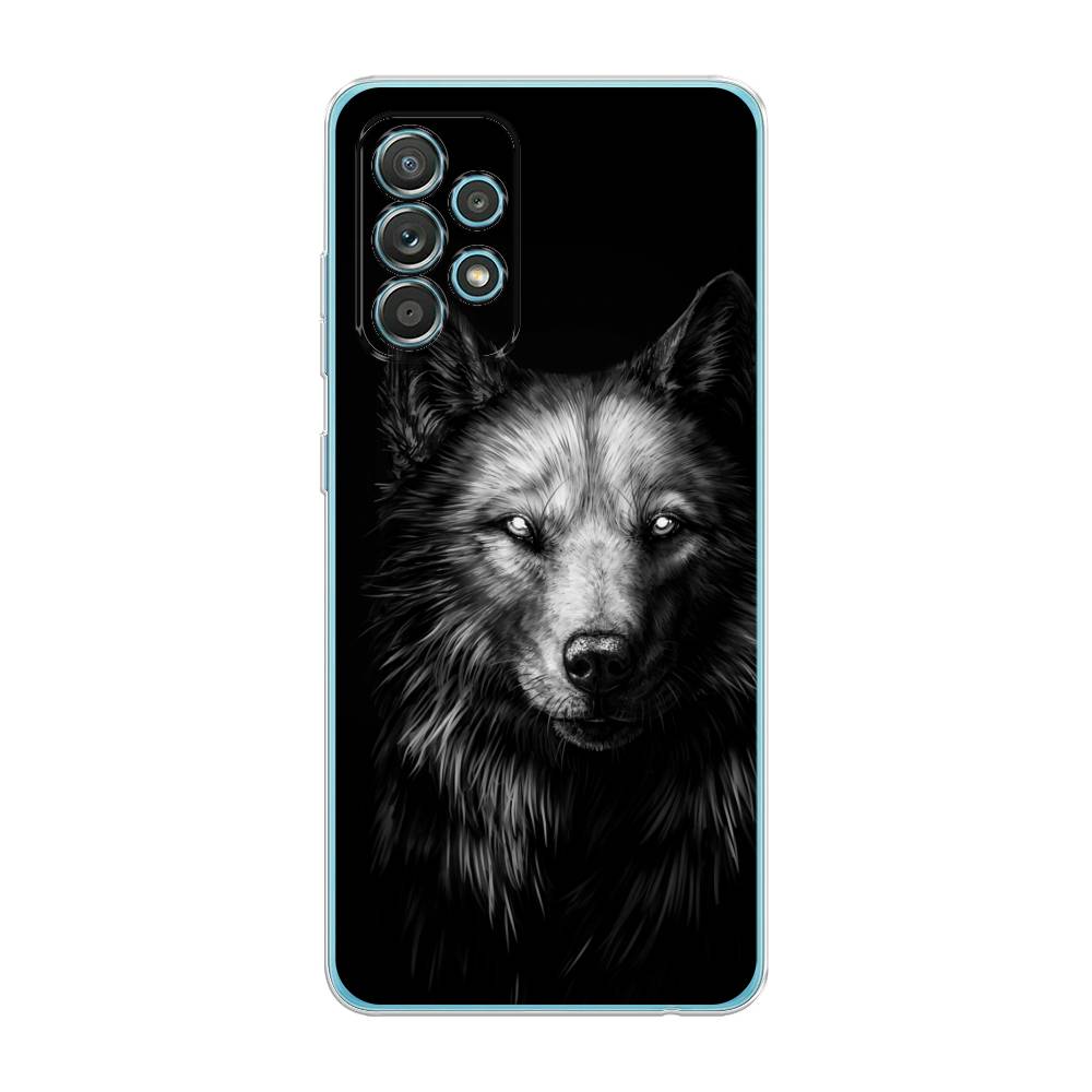 Чехол Awog на Samsung Galaxy A33 5G / Самсунг A33 5G "Волк черно белый"