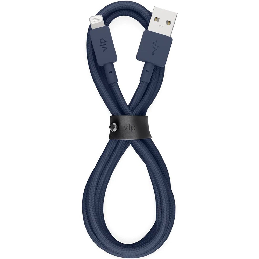 Кабель lightning - usb VLP Nylon Cable USB-Lighting 1.2 м, тёмно-зелёный 1.2 м зеленый