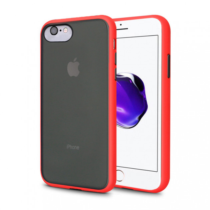 Чехол силиконовый для iPhone 6/6S противоударный Gingle series красный