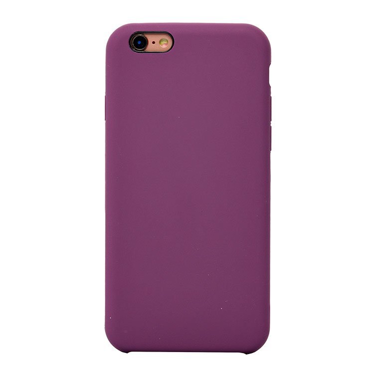Силиконовый чехол Silicone Case для iPhone 6/6S, спелый баклажан