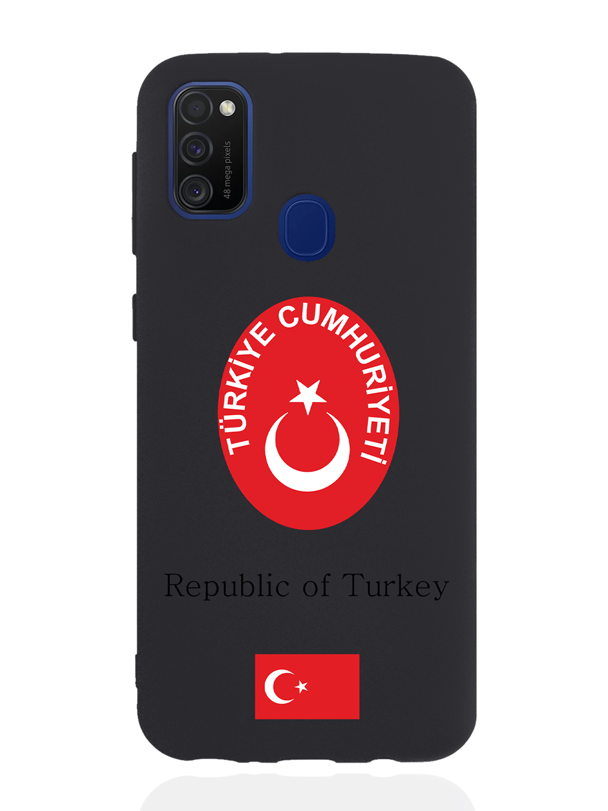 Чехол SignumCase для Samsung Galaxy M21 Герб Турции черный