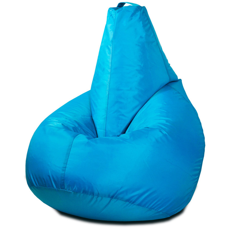 Кресло-мешок Puffmebel груша XXXXL голубой