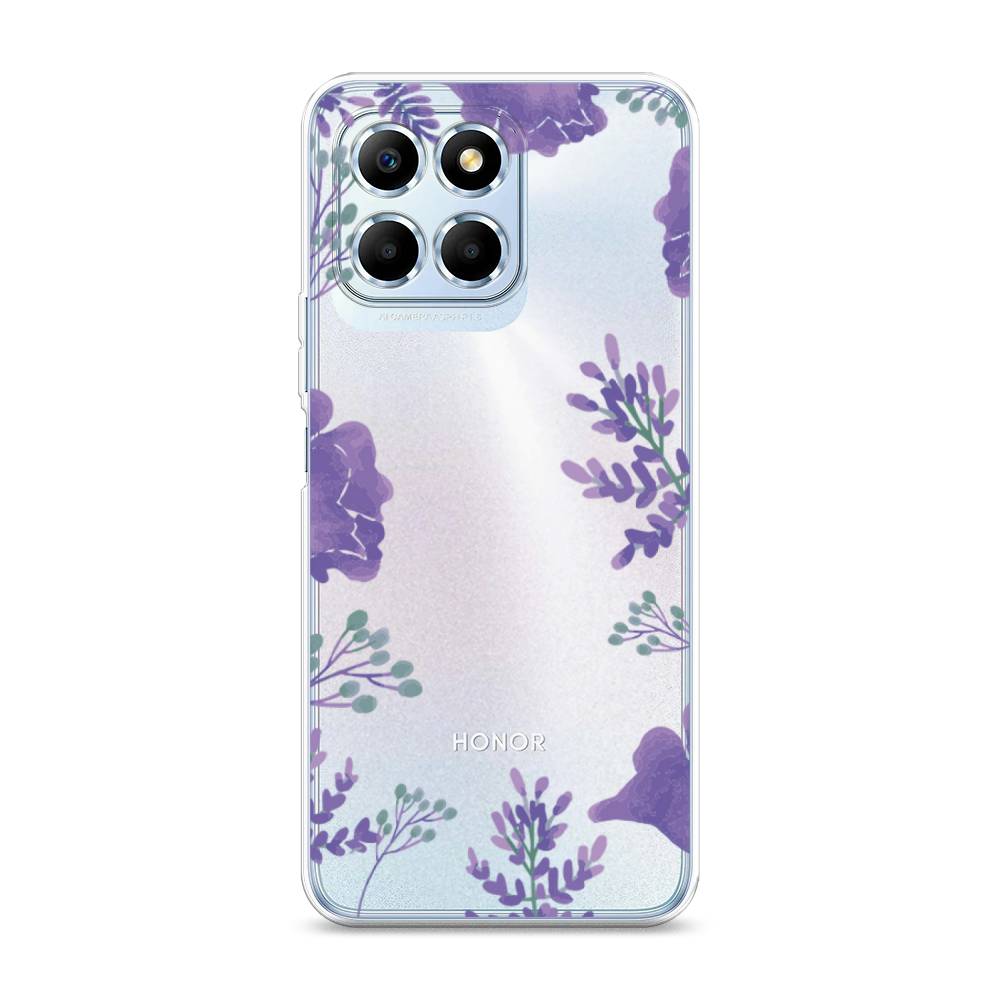 Чехол Awog 6109550-8 для Huawei X6 "Сиреневая цветочная рамка"