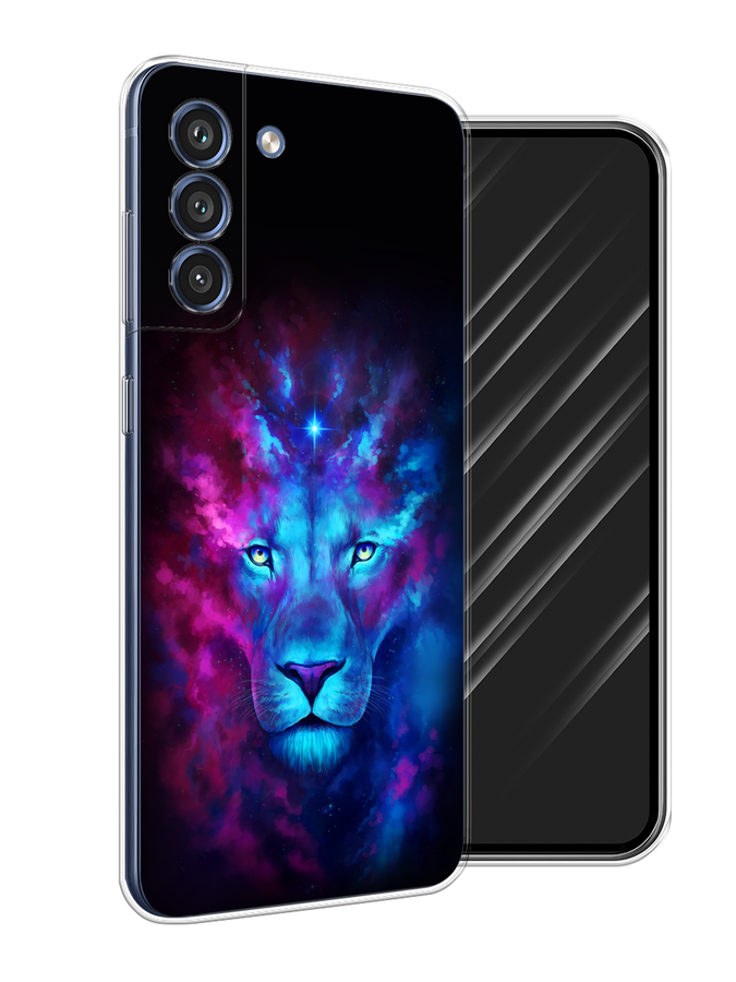 Чехол Awog на Samsung Galaxy S21 FE 5G / Самсунг S21 FE 5G "Космический лев"