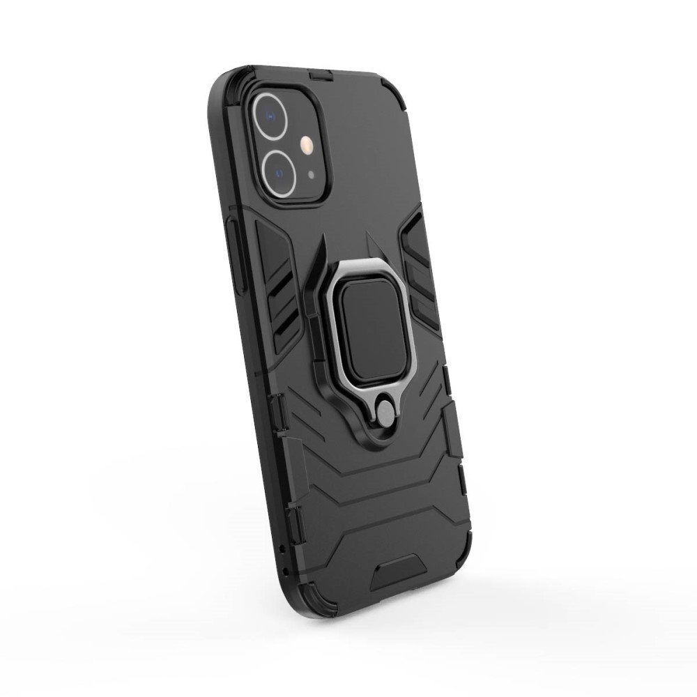 Чехол противоударный для iPhone 12 Pro Max 6.7", Armor Ring Holder, черный