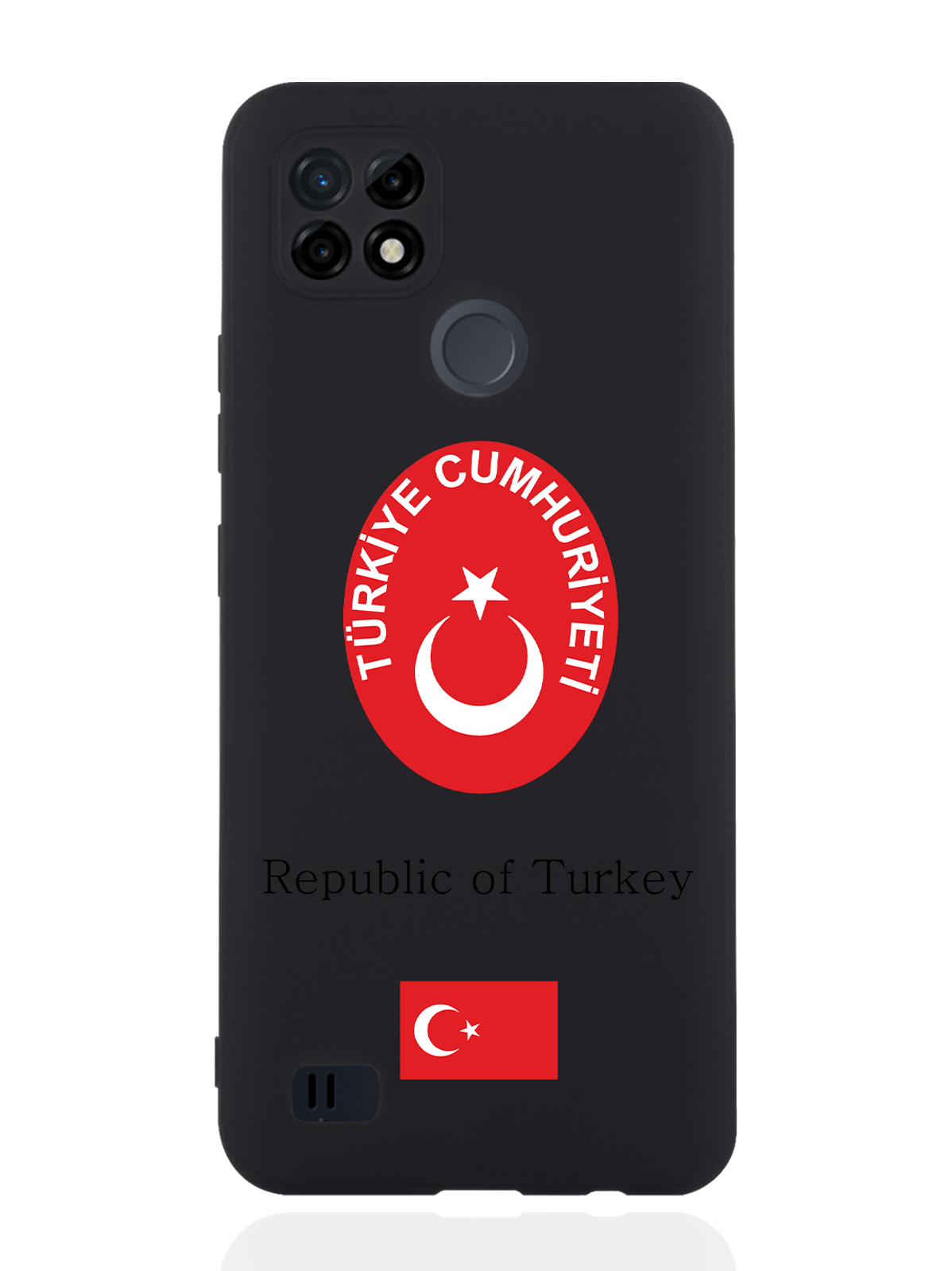 Чехол SignumCase для realme C21 Герб Турции черный