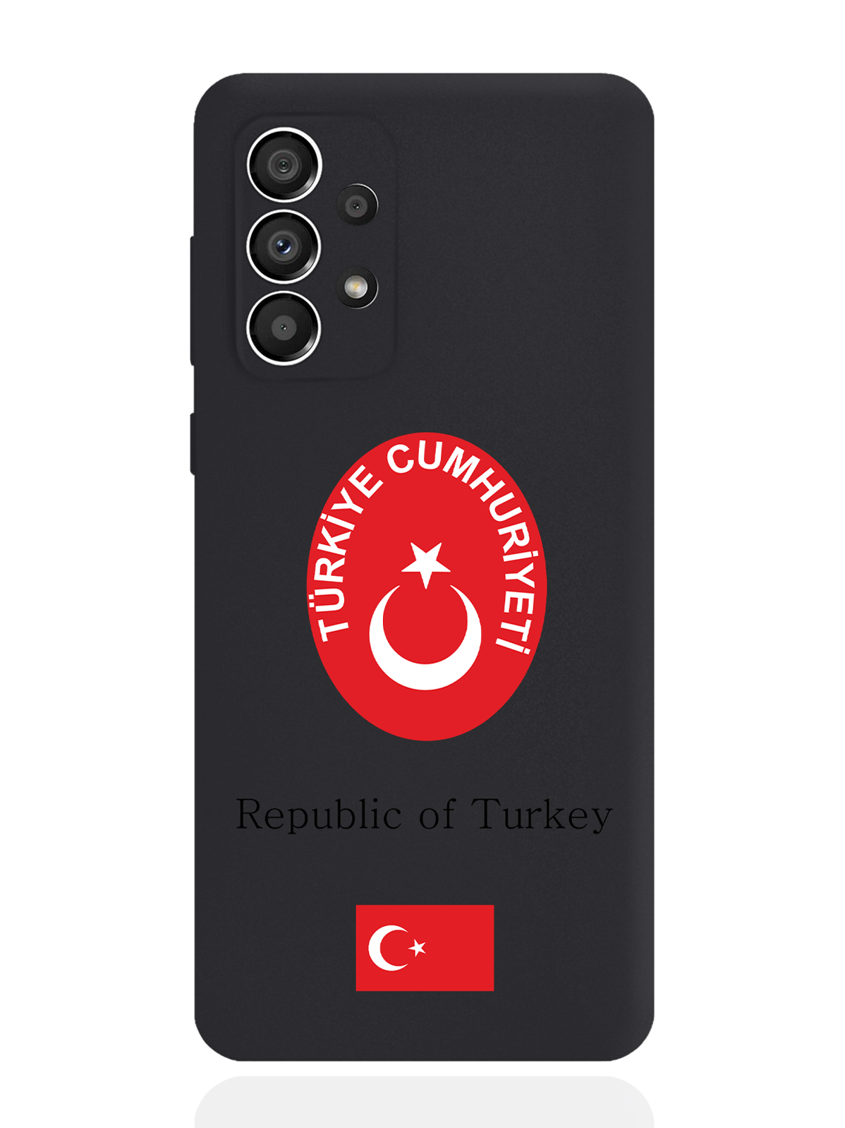 Чехол SignumCase для Samsung Galaxy A33 Герб Турции черный