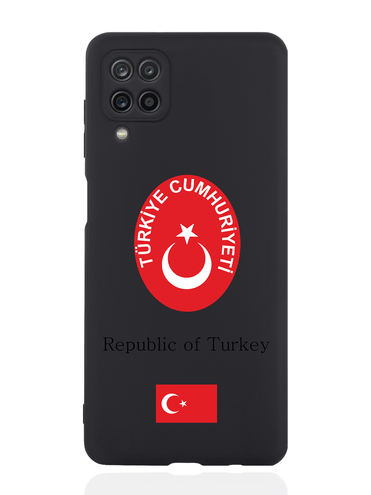 Чехол SignumCase для Samsung Galaxy A12 Герб Турции черный