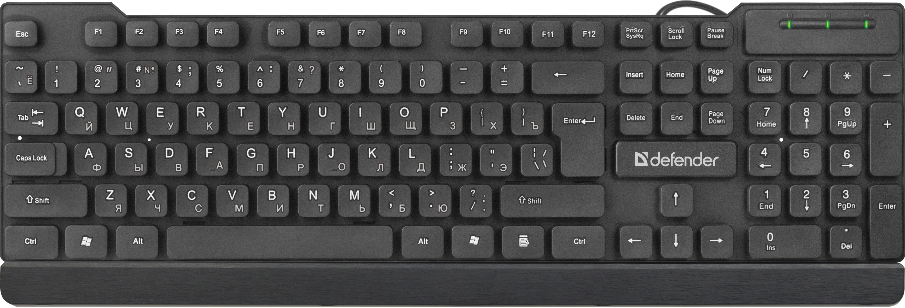 Проводная клавиатура Defender Element HB-190 Black (45191)