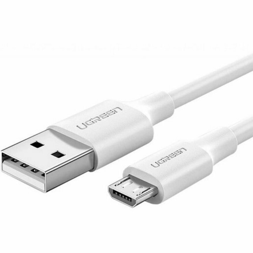 Кабель uGreen US289 (60141) USB 2.0 A - Micro USB 1м Белый