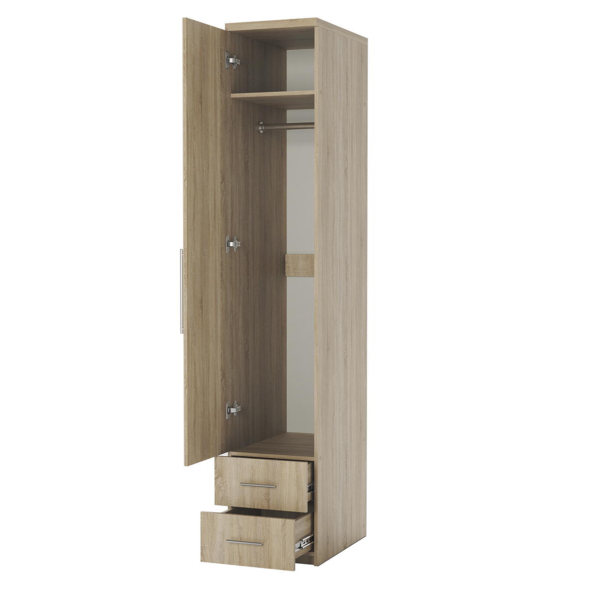 Шкаф для одежды с ящиками Шарм-Дизайн Мелодия МШЯ-11 30х60 Дуб Сонома