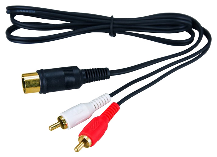 Кабель Rexant 5PIN - 2RCA, 1,5м Black (17-2512)