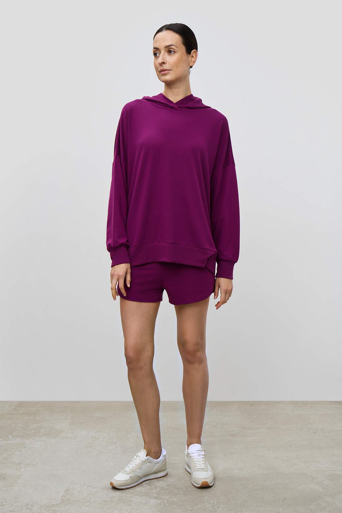 Повседневные шорты женские Baon B3223019 фиолетовые L