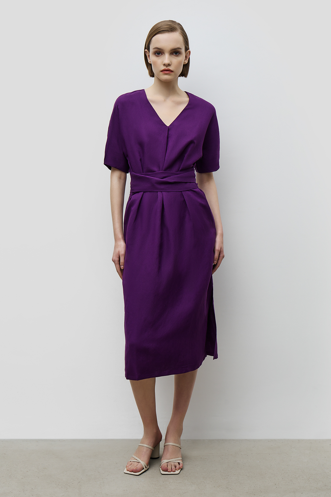 Платье женское Baon B4522050 фиолетовое L