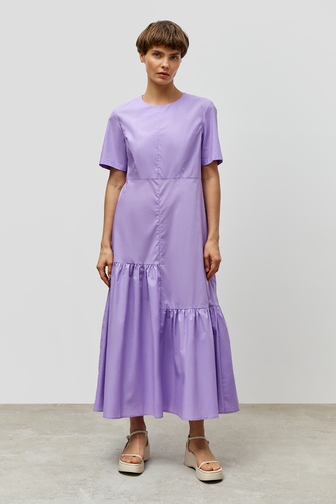 Платье женское Baon B4523024 фиолетовое S
