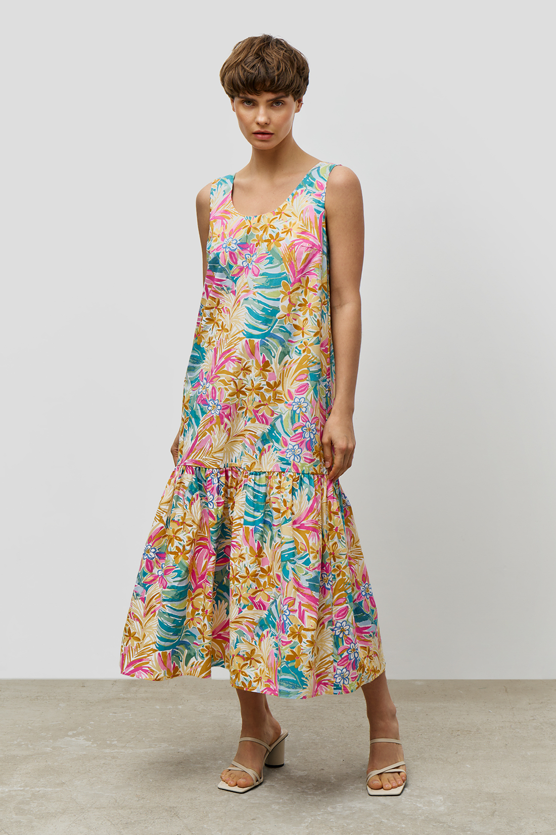 Платье женское Baon B4623003 разноцветное L
