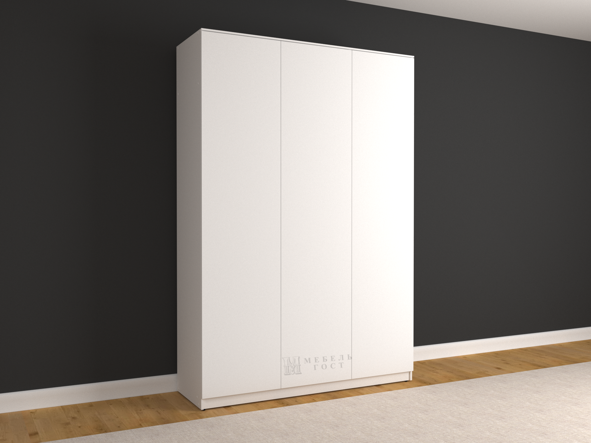 Шкаф для одежды Мебель ГОСТ 150x220х50 см белый
