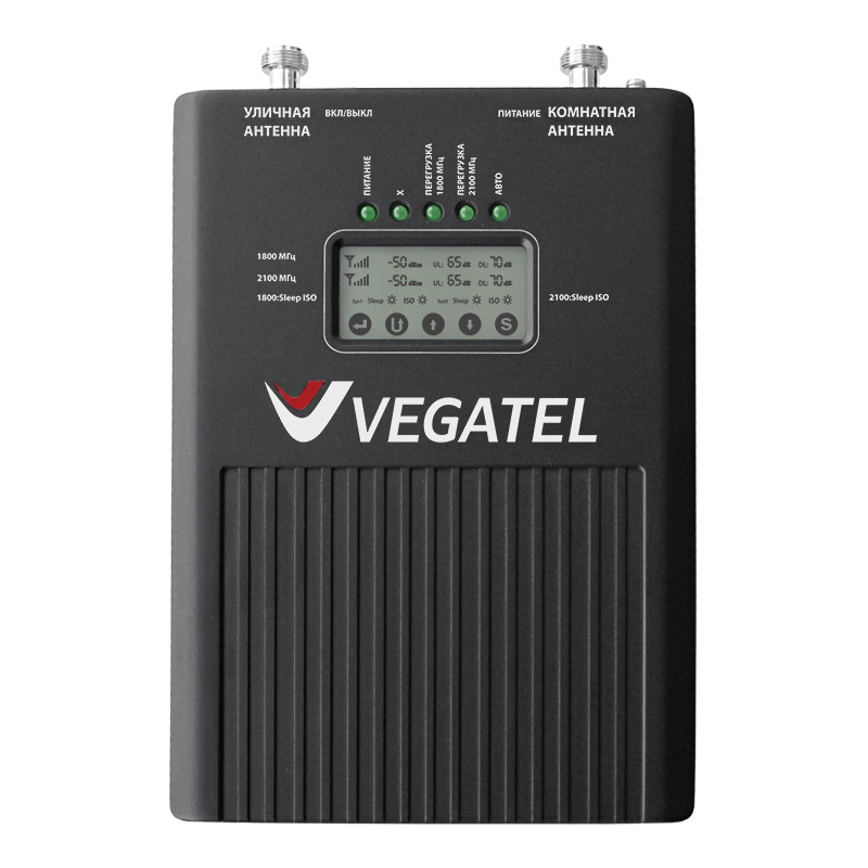 Репитер сотовой связи 2G/3G/4G/LTE VEGATEL VT2-1800/3G (LED)