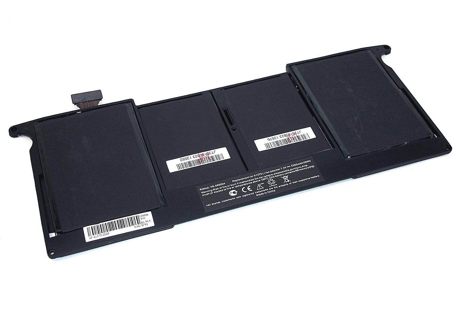 Аккумулятор для ноутбука Apple MacBook A1375-2S2P 7.3V 5200mAh OEM Black
