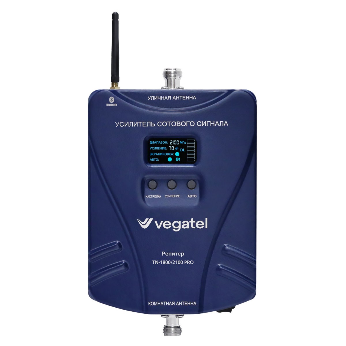 Репитер сотовой связи 2G/3G/4G VEGATEL TN-1800/2100 PRO