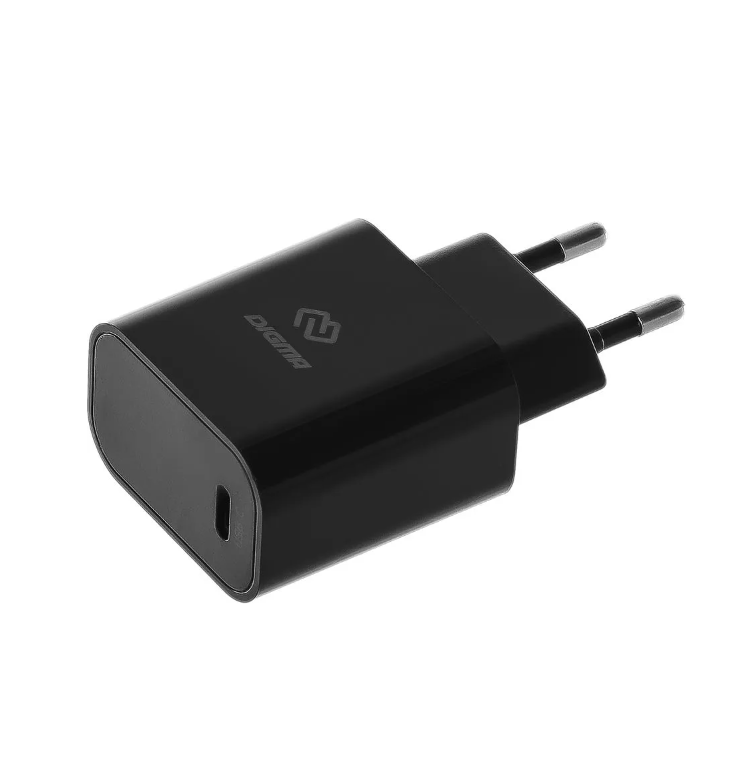Сетевое зарядное устройство Digma DGW2C, USB-C, 3A, черный [dgw2c0f010bk]