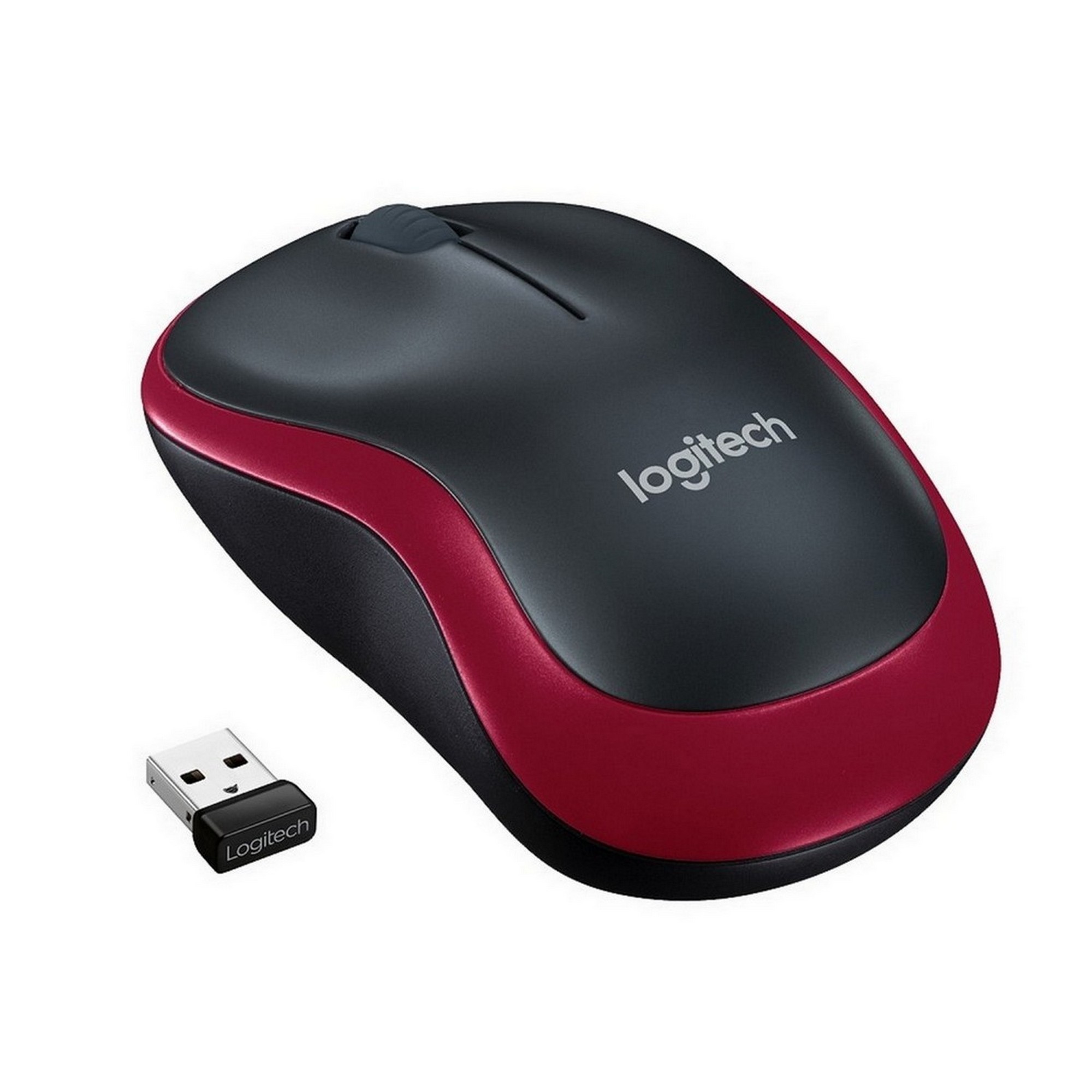 Беспроводная мышь Logitech M185 Red/Black (910-002240)