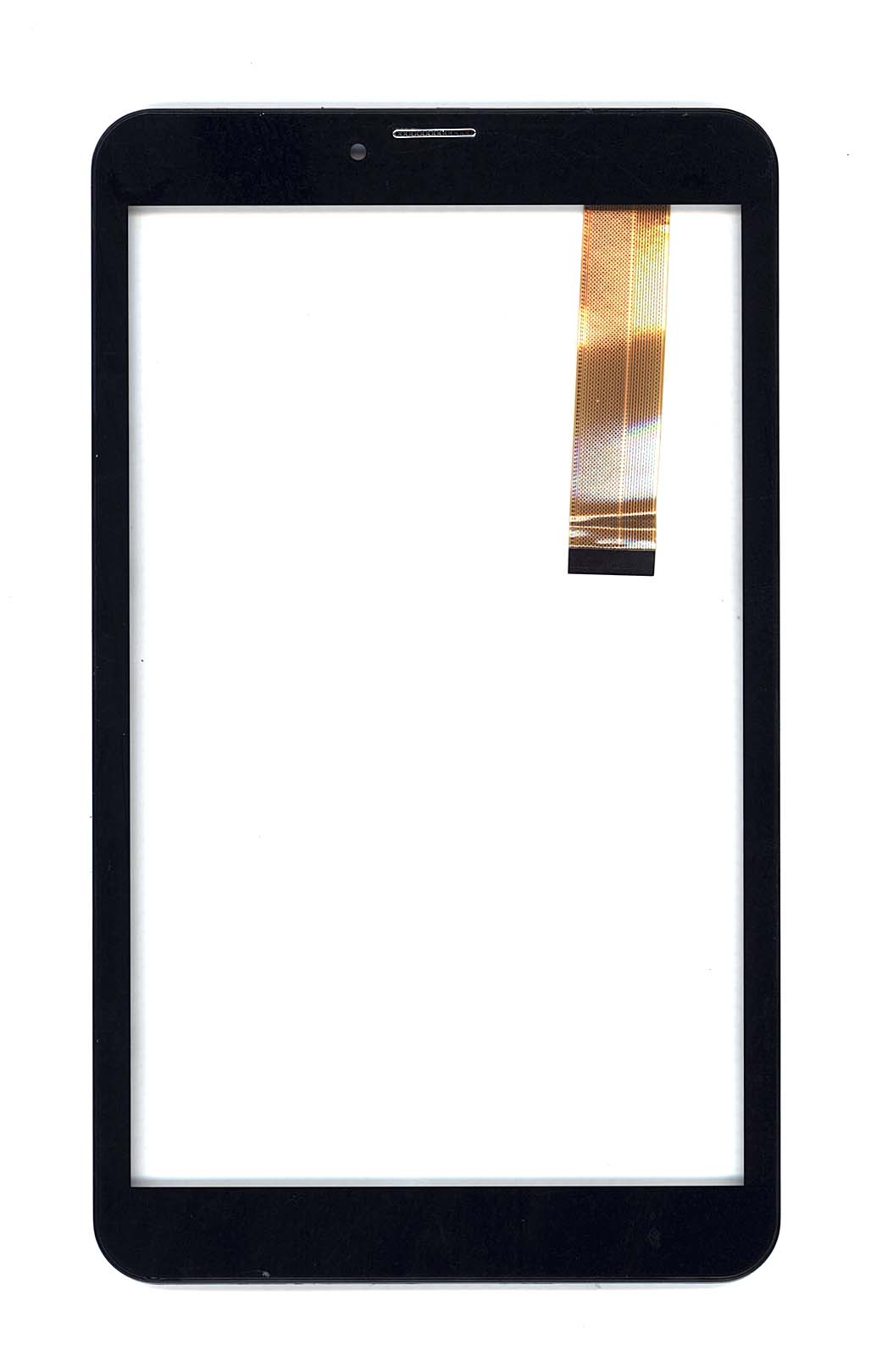 Сенсорное стекло (тачскрин) для Irbis TZ90 черное с рамкой
