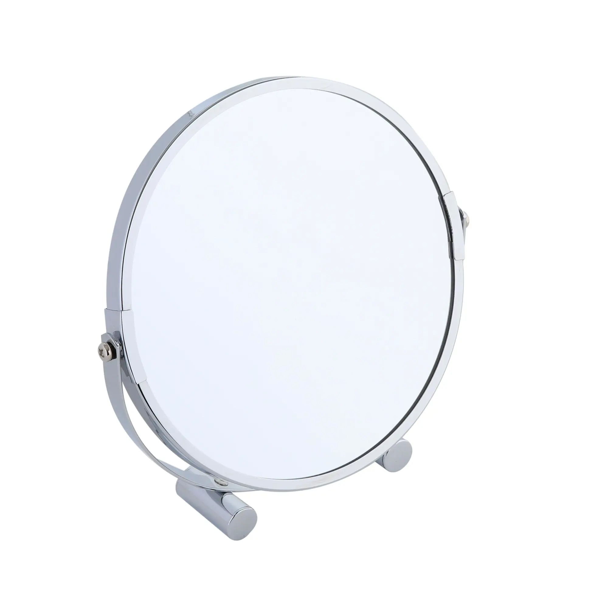 Косметическое зеркало настольное Axentia 17 см, серебристый