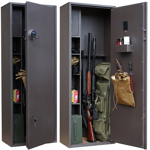 Шкаф оружейный Klesto TakTika 3014EL Муар, трейзер, электронный и ключевой замок