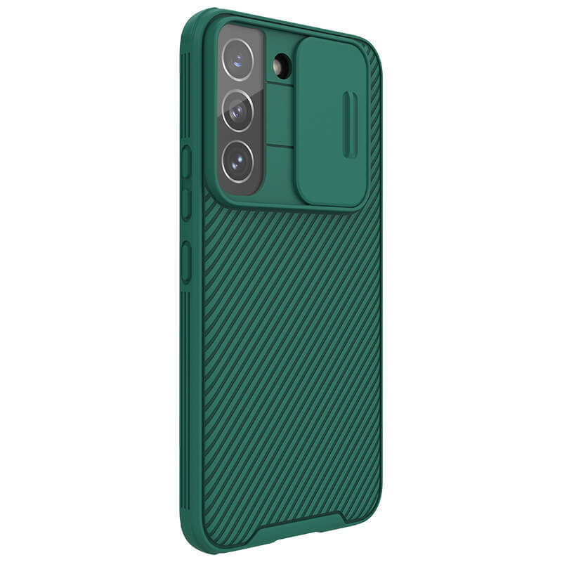 Накладка Nillkin CamShield Pro Case с защитой камеры для Samsung Galaxy S22+ (зеленый)